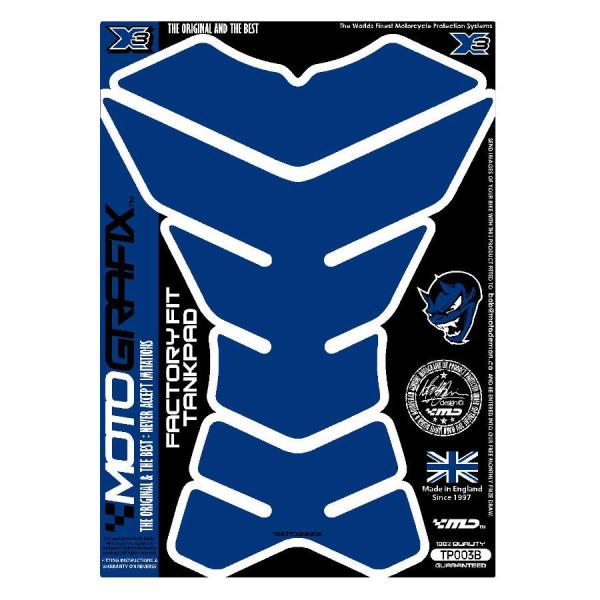 メーカー名：モトグラフィックスメーカー品番：MT-TP003B販売備考：キャンセル不可商品です。TANK PAD プレーン ブルータイプ：PLAIN COLORカラー：ブルー