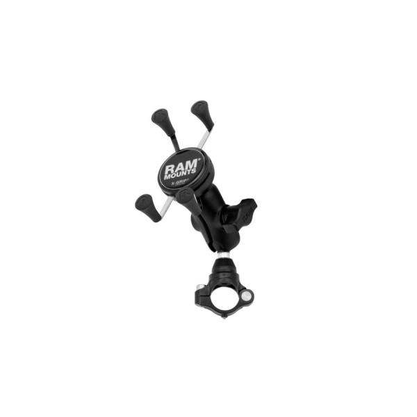 メーカー名：ラムマウントメーカー品番：RAM-PL7カタログ品番：P119-6408プロトオリジナルの振動低減機構を搭載した1インチボールのクランプベース、ラムマウントを代表する汎用スマホホルダー「Xグリップ」のSサイズおよびショートアーム...