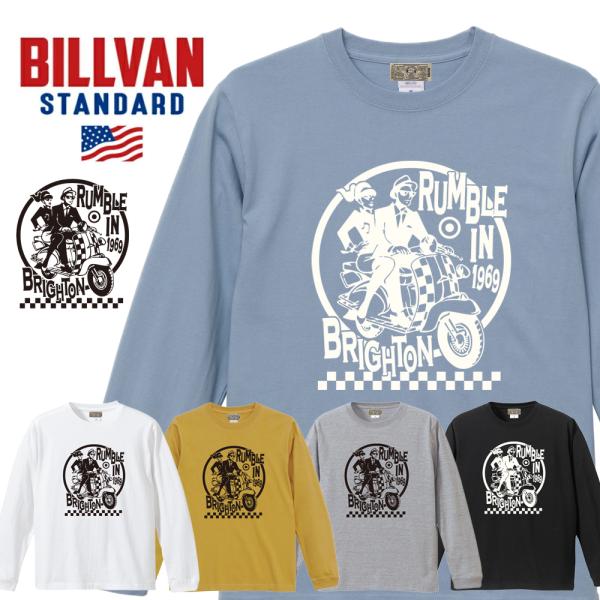 オールドライクなアメカジスタイルをコンセプトに掲げるアメカジブランド「BILLVAN（ビルバン）」より、レトロなアメカジイラストが雰囲気抜群なロングTシャツのご紹介です♪ ■サイズ/着丈/身幅/肩幅/袖丈/■（M）/69cm/52cm/45...