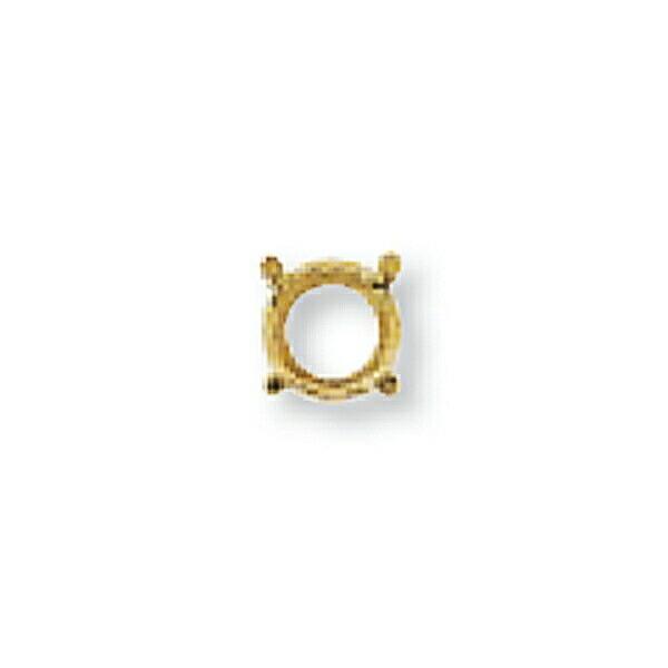 高級感が漂う貴金属製のアクセサリーパーツです。※当店の18金製の全ての商品には18金である事を証明する刻印が入っております（小さなパーツ類は除く）。ハンドメイド応援！ジュエリー制作でおうち時間充実！！【1個売り】 石枠 18金 イエローゴー...