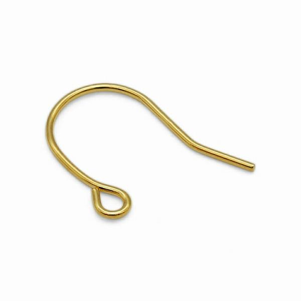 高級感が漂う貴金属製のアクセサリーパーツです。※当店の18金製の全ての商品には18金である事を証明する刻印が入っております（小さなパーツ類は除く）。ハンドメイド応援！ジュエリー制作でおうち時間充実！！【1個売り】 ピアスパーツ 18金 イエ...