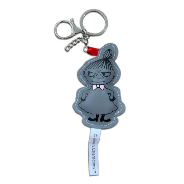 夜道でピカッ!とライトを反射する、反射機能付きのリトルミイ型人形です。サイズ・90x54,5x8mm生産地：中国素材：キーホルダー：ポリエステル、発泡ポリウレタンリング・フック・チェーン：メタル【メール便利用商品です】この商品のお届けはポス...