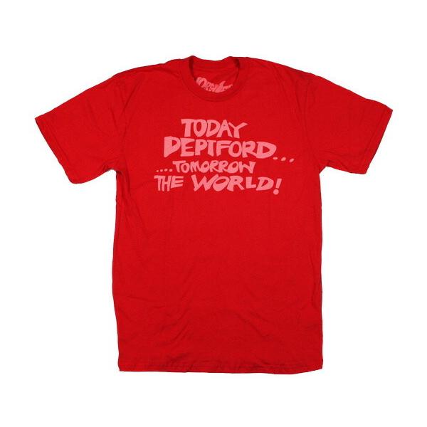 [Worn Free] Chris Difford / Today Deptford Tee (Red)