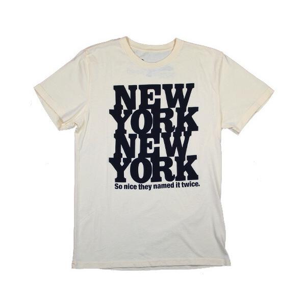 [Worn Free] Rod Stewart / New York New York Tee (Light Yellow)