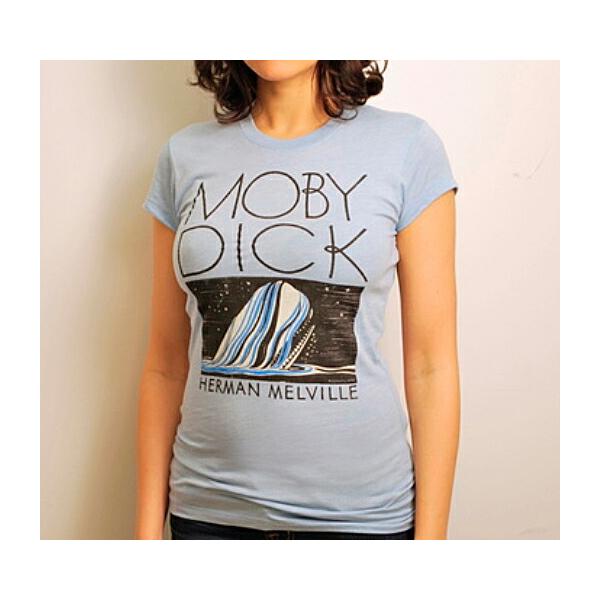 [Out of Print] Herman Melville / Moby-Dick Tee (Dusty Blue) (Womens)