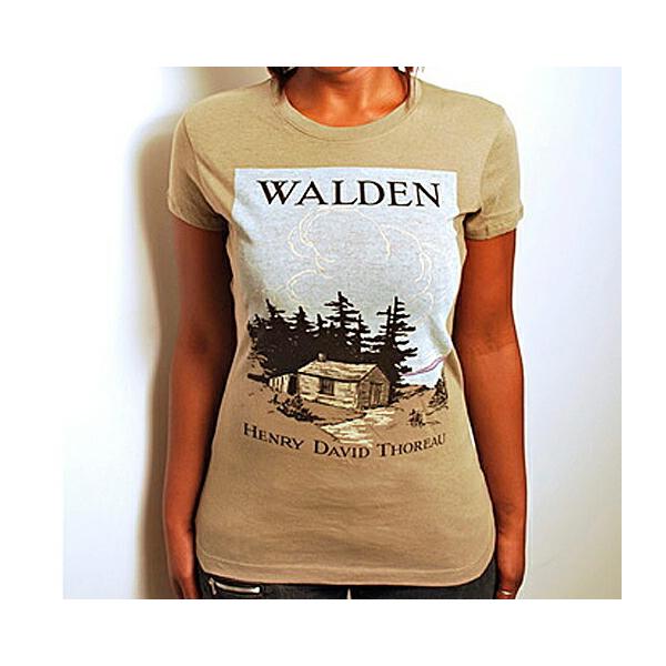 [Out of Print] Henry David Thoreau / Walden Tee (Olive) (Womens)