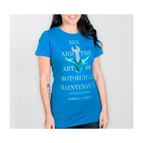 [Out of Print] Robert M. Pirsig / Zen and the Art of Motorcycle Maintenance Tee (Turquoise) (Womens)