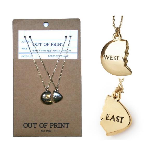 [Out of Print] East and West Egg Necklace (The Great Gatsby)