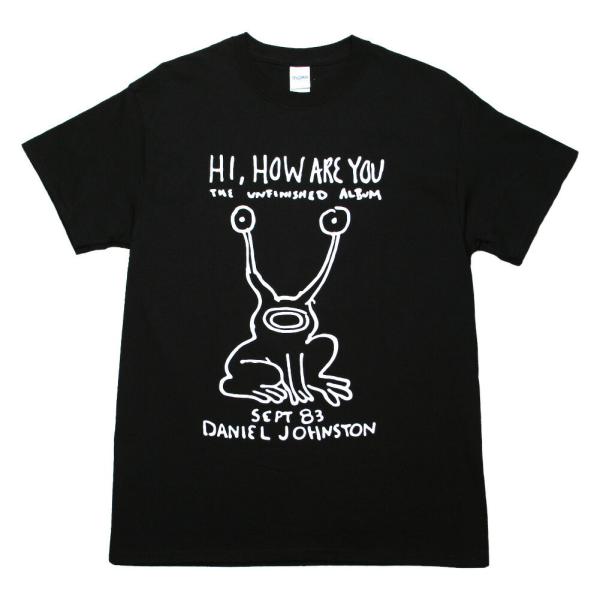 Daniel Johnston / Hi, How Are You Tee (Black) - ダニエル・ジョンストン Tシャツ