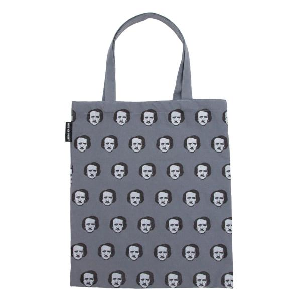[Out of Print] Edgar Allan Poe / Poe-ka Dots Tote Bag (Grey) - エドガー・アラン・ポー トートバッグ