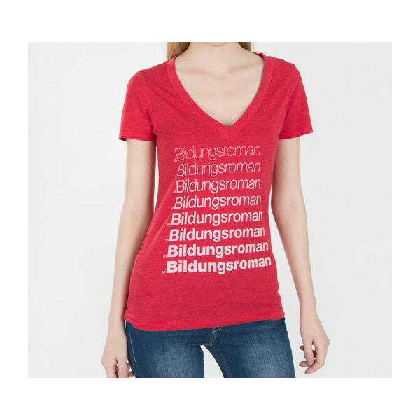 [Out of Print] Literary Terms / Bildungsroman Tee (Red) (Womens)