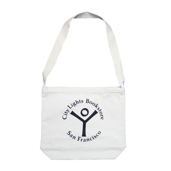 [City Lights Bookstore] Logo Shoulder Bag (Natural) - シティ・ライツ・ブックストア ショルダー バッグ