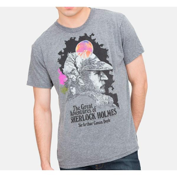 [Out of Print] Arthur Conan Doyle / The Great Adventures of Sherlock Holmes Tee (Heather Grey)