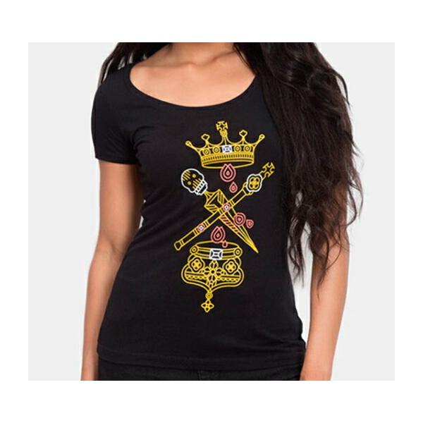 [Out of Print] William Shakespeare / Macbeth Scoop Neck Tee (Black) (Womens)