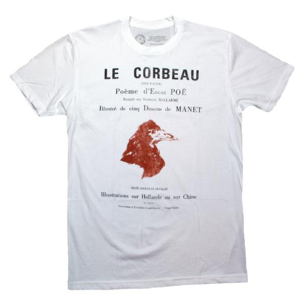 [Out of Print] Edgar Allan Poe / Le Corbeau Tee 2 (White)