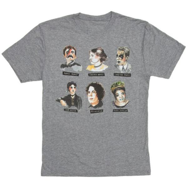 [Out of Print] Punk Rock Authors Tee (Heather Grey)