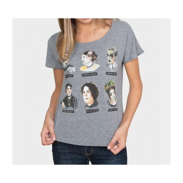 [Out of Print] Punk Rock Authors Dolman Tee (Heather Grey) (Womens)