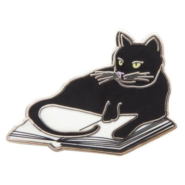 [Out of Print] Bookstores. Cats. Life is Sweet. Enamel Pin