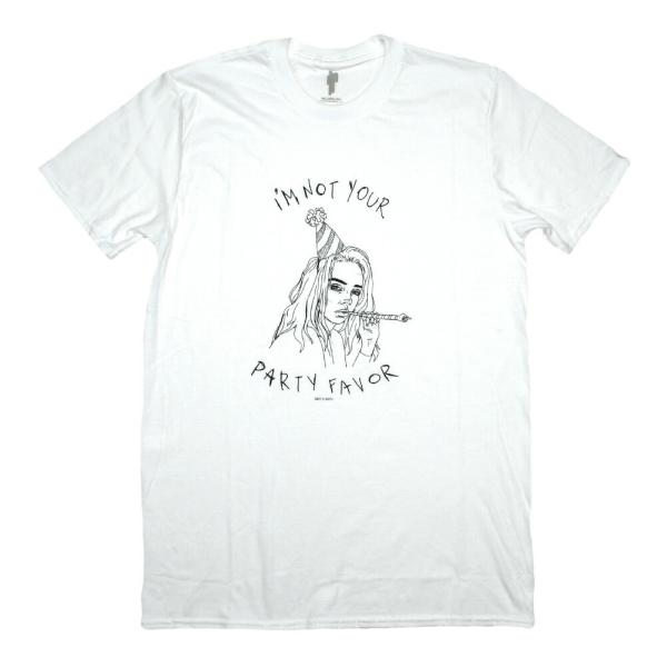 Billie Eilish / Party Favor Tee (White) - ビリー・アイリッシュ Tシャツ