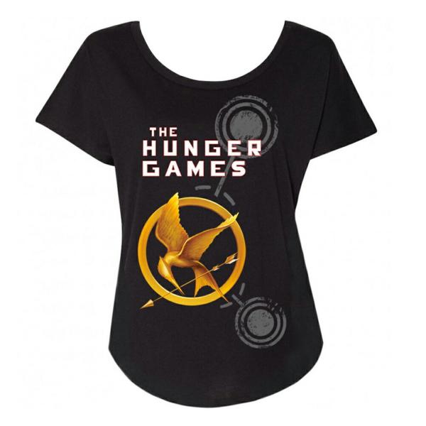 [Out of Print] Suzanne Collins / The Hunger Games Relaxed Fit Tee (Black) (Womens)