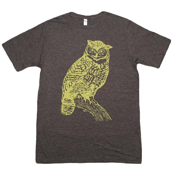 Maps &amp; Atlases / Owl Tee (Heather Brown)