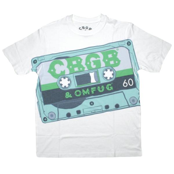 CBGB ＆ OMFUG / Tape Tee (White) - CBGB Tシャツ