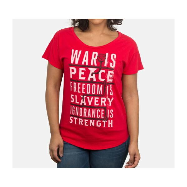 [Out of Print] George Orwell / 1984 Womens Relaxed Fit Tee (Red)