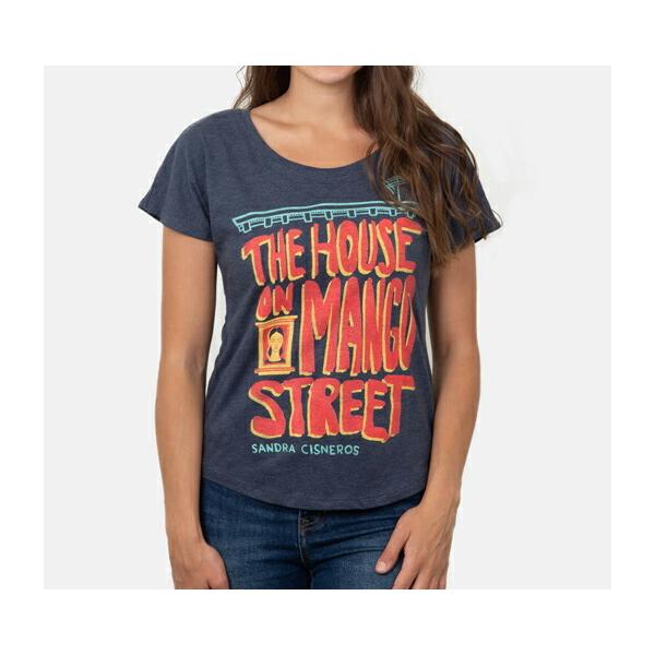 [Out of Print] Sandra Cisneros / The House on Mango Street Womens Relaxed Fit Tee (Navy Blue)