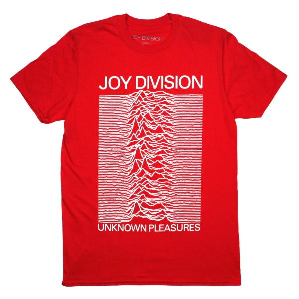 Joy Division / Unknown Pleasures Tee 5 (Red) - ジョイ・ディヴィジョン / アンノウン・プレジャーズ Tシャツ