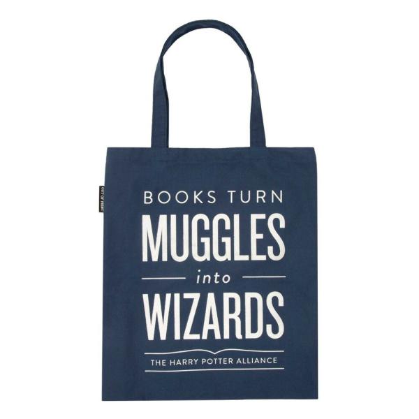 [Out of Print] Books Turn Muggles into Wizards Tote Bag  - ハリー・ポッター トートバッグ