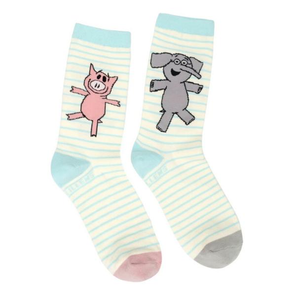 [Out of Print] Mo Willems / Elephant &amp; Piggie Socks - モー・ウィレムズ / ぞうさんぶたさんシリーズ (2007~) ソックス