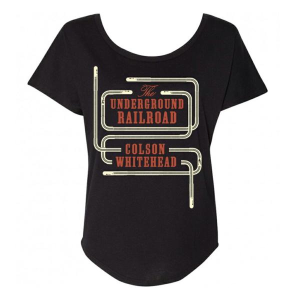 [Out of Print] Colson Whitehead / The Underground Railroad Womens Relaxed Fit Tee (Black) - コルソン・ホワイトヘッド / 地下鉄道 Tシャツ