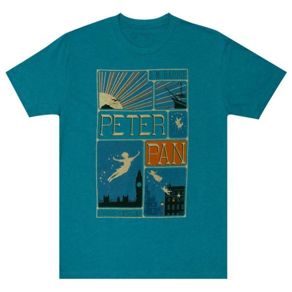 [Out of Print] J. M. Barrie / Peter Pan (MinaLima) Tee (Teal) - ジェームス・マシュー・ バリー / ピーター・パン Tシャツ