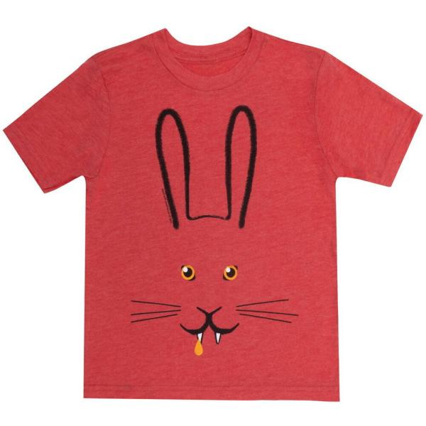 [Out of Print] Deborah Howe and James Howe / Bunnicula: A Rabbit-Tale of Mystery Kids Tee (Vintage Red) - なぞのうさぎバニキュラ Tシャツ
