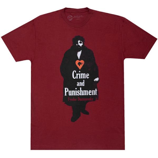 [Out of Print] Fyodor Dostoyevsky / Crime and Punishment Tee (Cardinal Red) - フョードル・ドストエフスキー / 罪と罰 Tシャツ