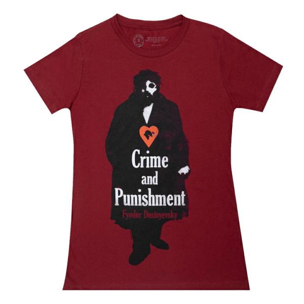 [Out of Print] Fyodor Dostoyevsky / Crime and Punishment Womens Tee (Cardinal Red) - フョードル・ドストエフスキー / 罪と罰 Tシャツ