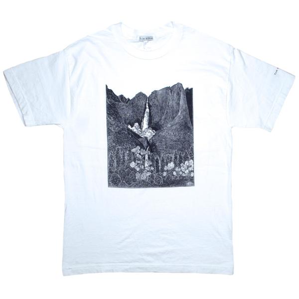 Tom Killion / Yosemite Falls (トム・キリオン / ヨセミテ滝)カリフォルニアを代表する名所であるヨセミテ滝。手彫りならではの繊細な線を実際の版画の色に近いこだわりのインディゴ色でプリントしています。[Tom K...