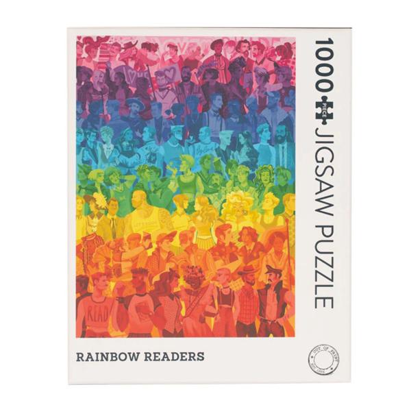 アウト・オブ・プリント オリジナル デザイン Rainbow Readers 1,000-piece jigsaw puzzle - Piece together and celebrate the rainbow of readers w...