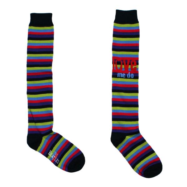 THE BEATLES / LOVE ME DO・素材 : 80% Cotton, 18% Polyester, 2% Elastane(Spandex)・Size : 22.5cm ~ 25.5cm・Women's Knee High S...