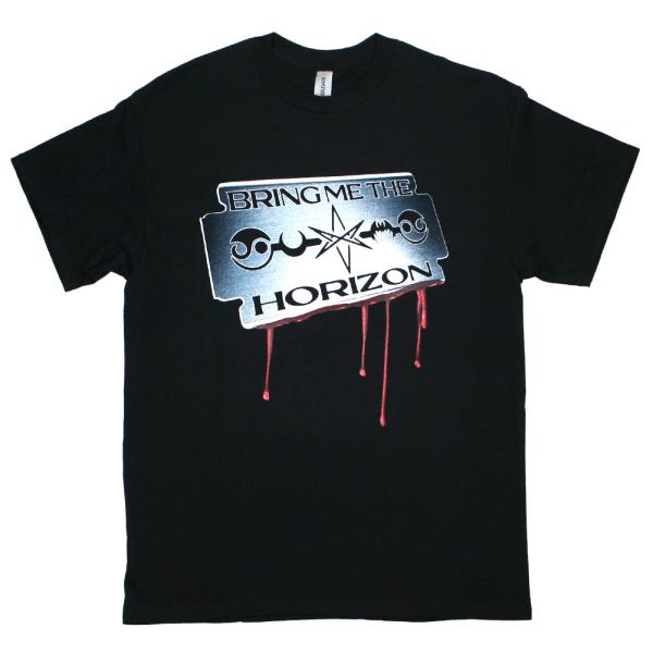 BRING ME THE HORIZON / RAZOR BLADE・100% Heavy Cotton・Black・Official Licensed[UNISEX]参考SIZE : 身幅 : 着丈Small : 44~49cm : 67...