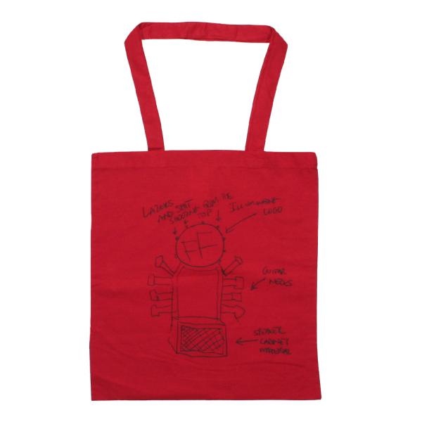 FOO FIGHTERS / GAME OF THRONES-INSPIRED CHAIR足を骨折しているDave Grohlが、ライブ中に座るための椅子の手書き原案がデザインされています。・100% Light Cotton・Red・サイ...