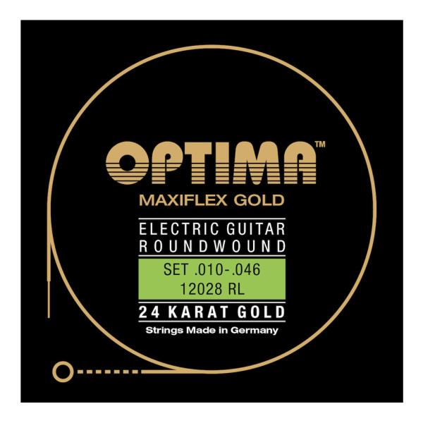 OPTIMA / MAXIFLEX 24K GOLD STRINGS (12028.RL) (.010-.046)24Kメッキを施されたOptima Gold Stringsは優れた防錆力を誇り、通常弦の3倍以上の長寿命を実現しています。2...