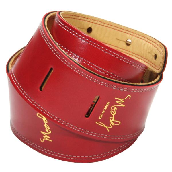 Moody Leather Straps - 最高級本革ギター・ストラップ高級革製品のデザイナーとして長年活躍しているAllison Suterが、皮革製品の歴史が長いヨーロッパの厳選された最高級の本革を使用して、一つ一つ丁寧に製作している...