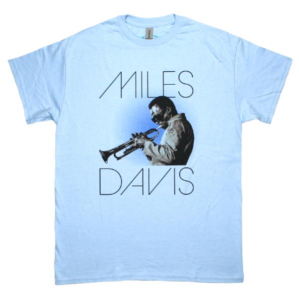Miles Davis at Schaefer Music Festival (1969)・Classic Heavy 100% Cotton・Light Blue・Official Licensed