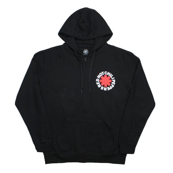RED HOT CHILI PEPPERS / ASTERISK &amp; RHCP・Cotton/Polyester・裏起毛・Black・Zip Hoodie・Back Print・Set-In Sleeve / セットイン・スリーヴ・...