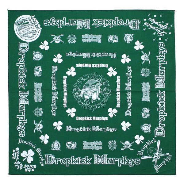 DROPKICK MURPHYS / BULLDOG LOGO・Size : 54cm × 54cm・100% Cotton・Official Licensed