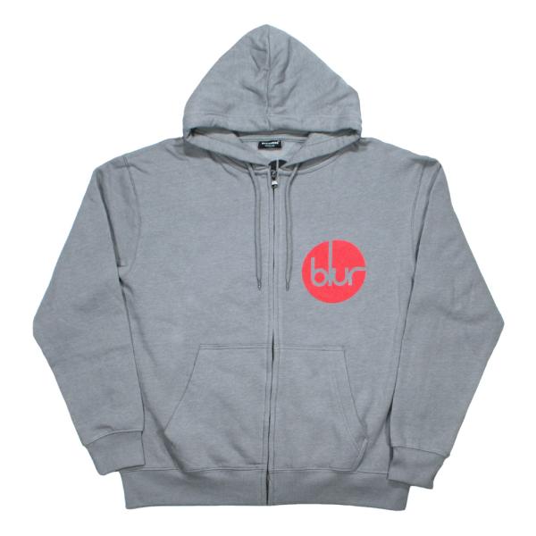 BLUR / CIRCLE LOGO・60% Cotton, 40% Polyester・裏起毛・Grey・Back Print・Pouch Pockets・Short Length・Official Licensed・Made in UK...