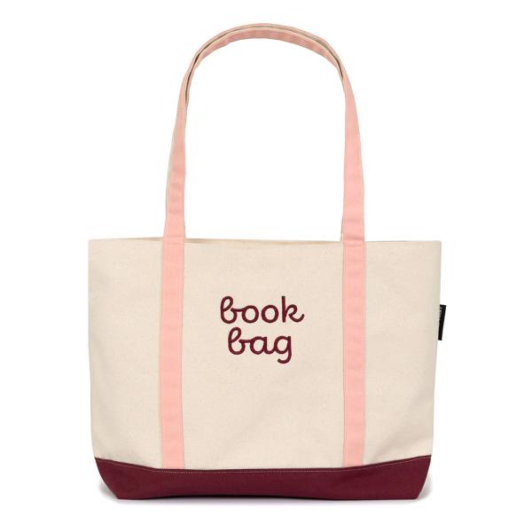 アウト・オブ・プリントBOOK BAG ZIPPERED BOAT TOTEOut of Print オリジナルデザインOur Book Bag zippered boat tote is "almost" big enough to ca...