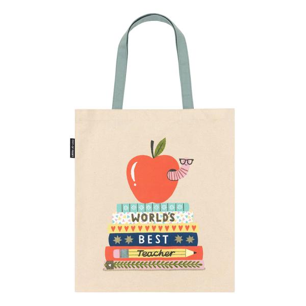 アウト・オブ・プリントWORLD'S BEST TEACHER TOTE BAGArtwork by Holly Maguire世界中の先生たちの激務、献身、情熱を讃えてデザインされた"世界一の先生"トートバッグ。 私たちの人生に違いを齎し...