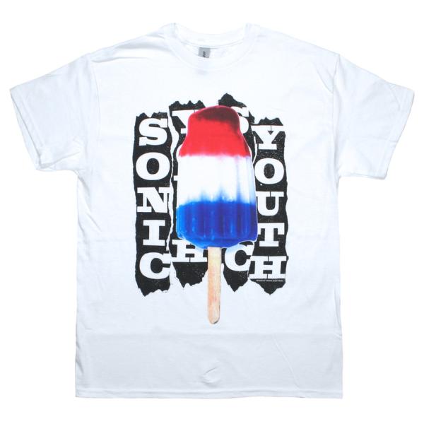 ・こちらのTシャツサイズは【Small ~ X-Large】です。SONIC YOUTH / BOMB POPDesign by TANNIS ROOT PROD.・100% Heavy Cotton・White・Official Lice...